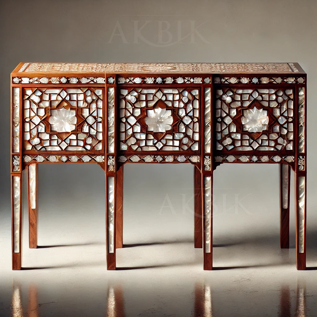 HASNA HAND-CARVED AND INLAID CONSOLE – AKBIK Furnishings, Design ...