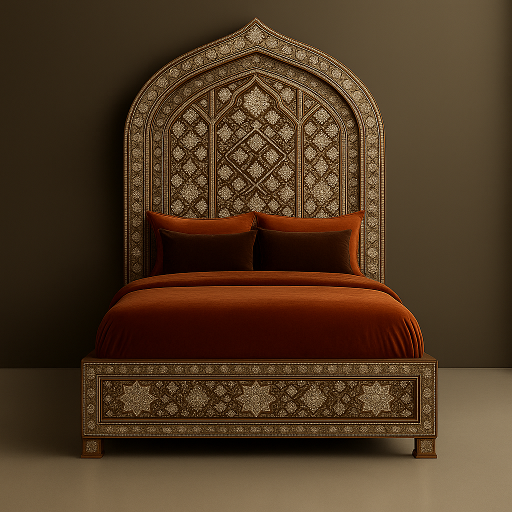 Carvaria - Syro-Moroccan-Inspired Bed Set – Akbik Furniture & Design