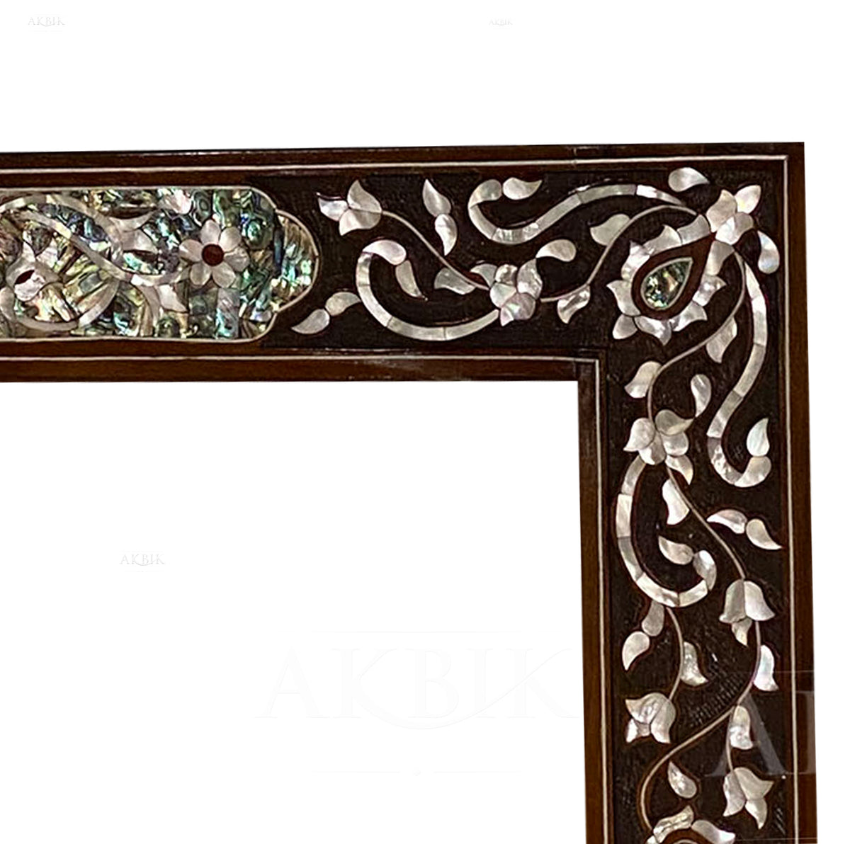 Levantine Seascape - Mother of Pearl Mirror - Bespoke Vanity Mirror ...