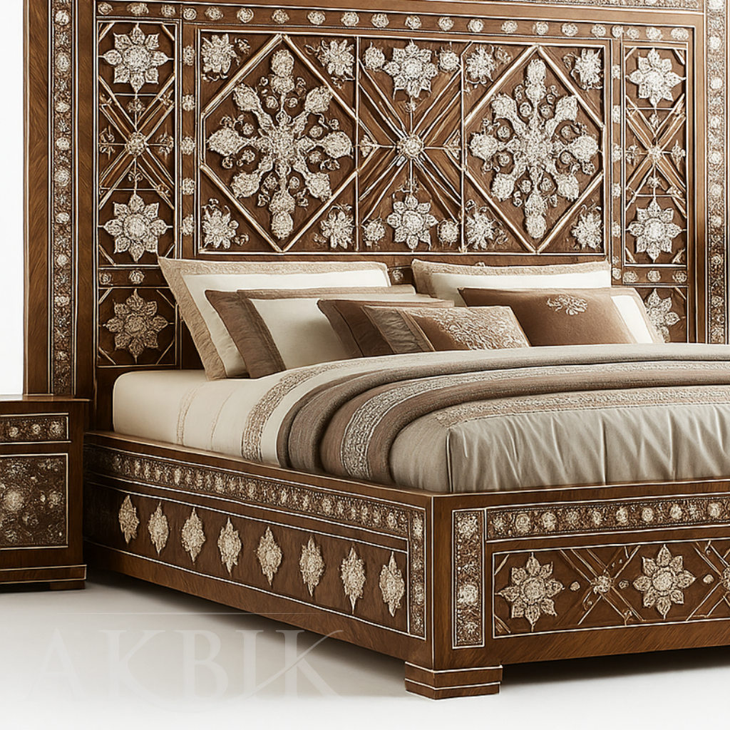 Fez Charm - Syro Moroccan Inspired Regal King Bed – Customizable Heirl ...