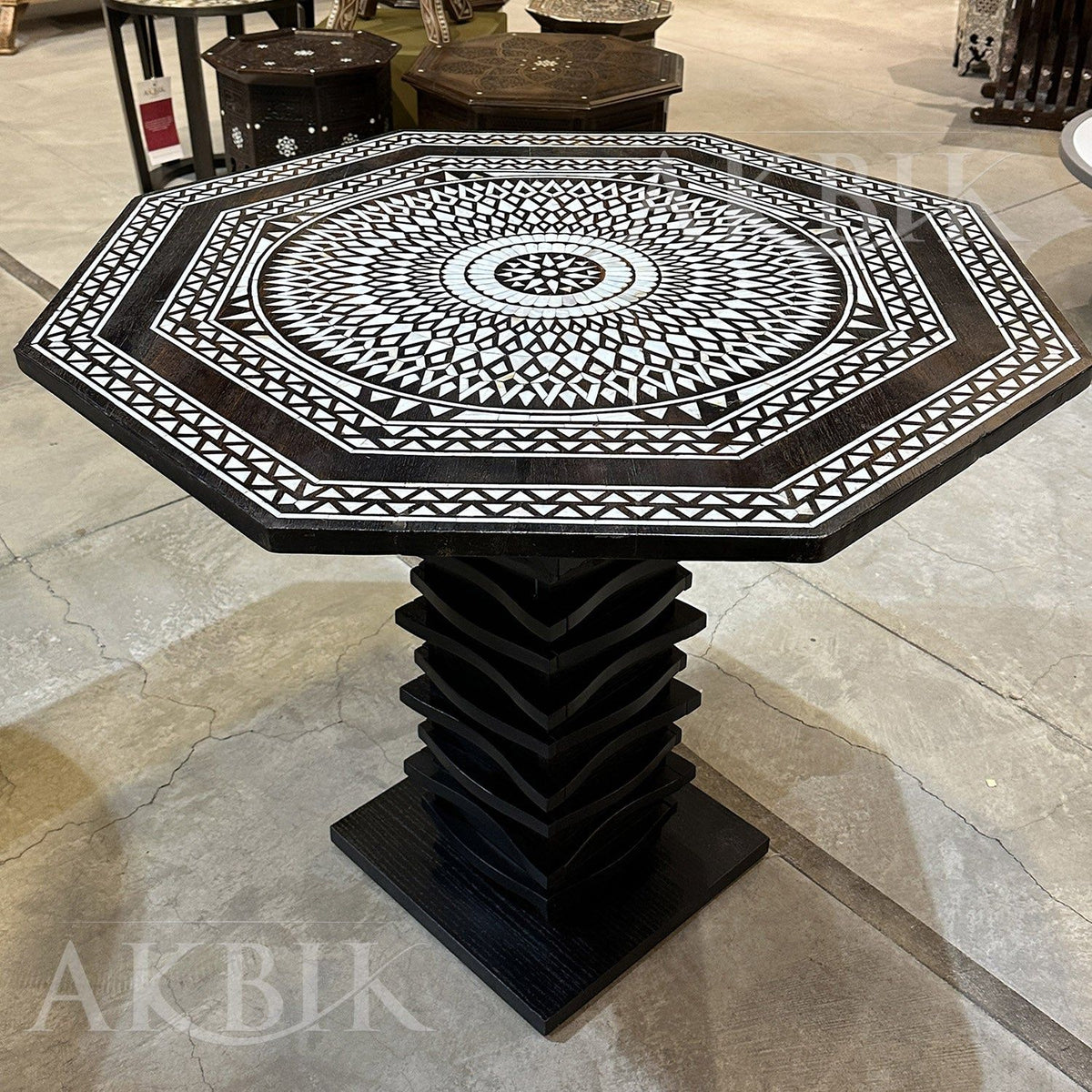 Jadwiga - Mother of Pearl Dining Table – Akbik Furniture & Design
