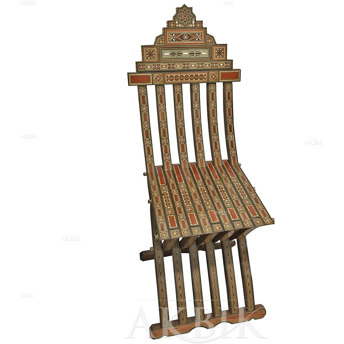 Syrian Marquetry Mosaic Chair – Akbik Furniture & Design