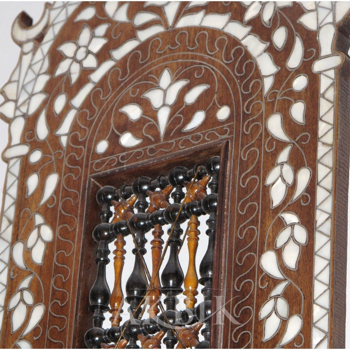 MOTHER OF PEARL TURBAN OTTOMAN STAND, SHELF – Akbik Furniture & Design